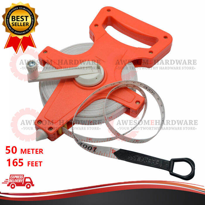 ABTOOLS 5150 50 METER 165 FEET FIBER GLASS MEASURING TAPE MEASURER PITA ...