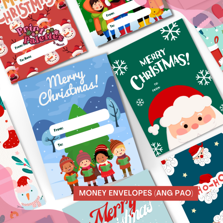 Personalized Ang Pao/Money Envelope for Christmas Set of 5 | Lazada PH