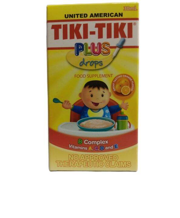 TIKI-TIKI PLUS DROPS 30ML ORANGE FLAVOR | Lazada PH