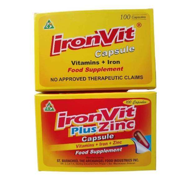 ozpeb175clyu4 IRONVIT IRONVIT PLUS ZINC Multivitamins Iron 100's ...
