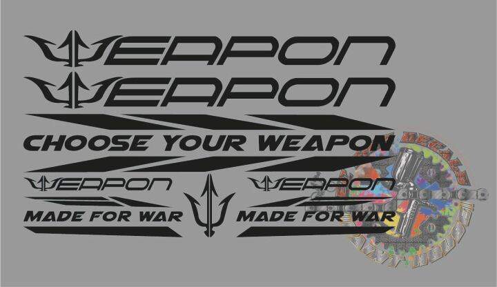 WEAPON BIKE FRAME DECALS | Lazada PH