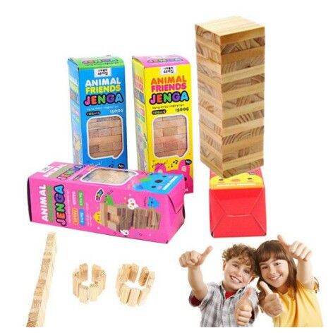 Animal Friends Korean Mini JENGA- 48 pcs | Lazada