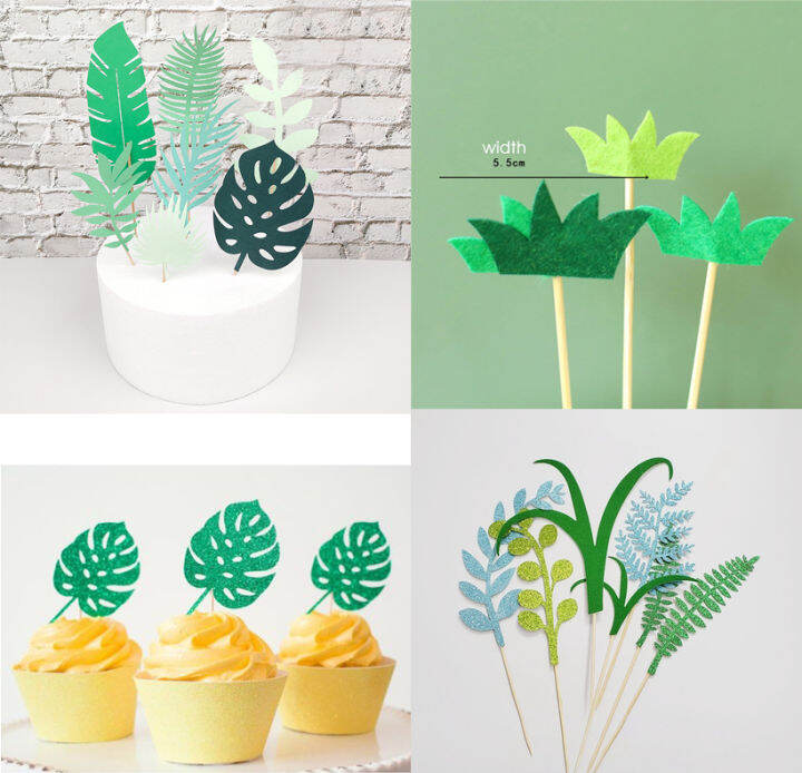 【READY STOCK】 - Grass Cake Topper & Decoration / soft clay / Birthday ...