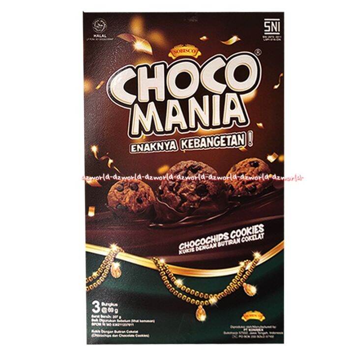 Choco Mania Chocolate Chip Cookies 180gr Kue Kering Dengan Taburan Choco Chip Chocochip Enaknya ...