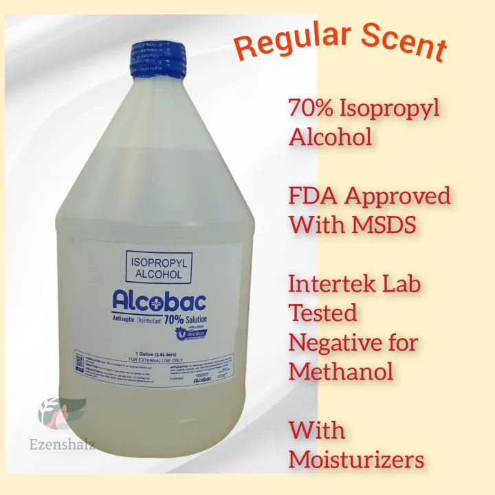 Alcobac 70% Isopropyl Alcohol 3.6L | Lazada PH