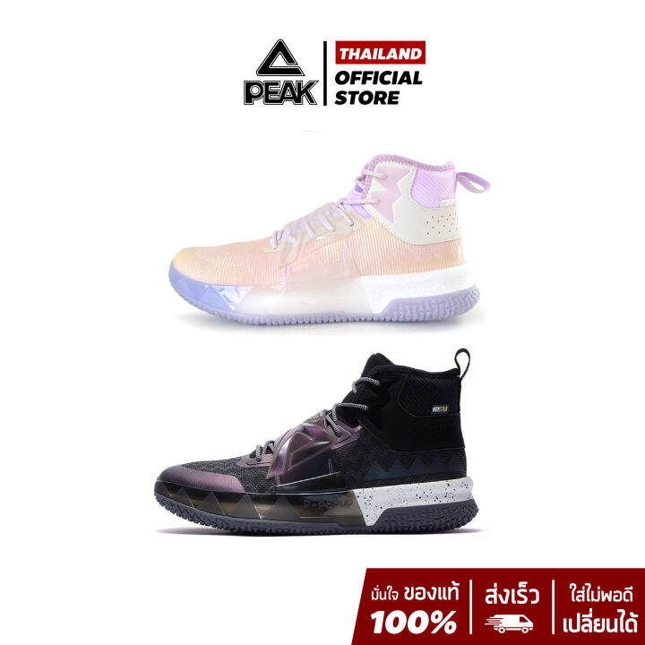 PEAK "Monster 8 " E224041A รองเท้าบาสเกตบอลข้อสูง พีค นุ่ม ปกป้องข้อ ...