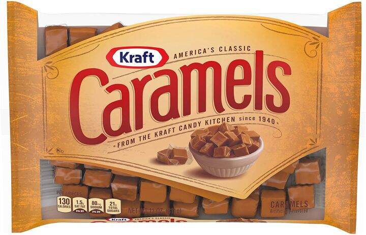 Kraft Baking Caramels - 311g Instant Caramel Frosting Instant Dessert ...
