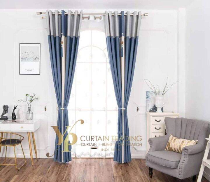 🎉TREND TERBARU LANGSIR READYMADE🎇LANGSIR SLIDING DOOR SIAP COMBINE ...