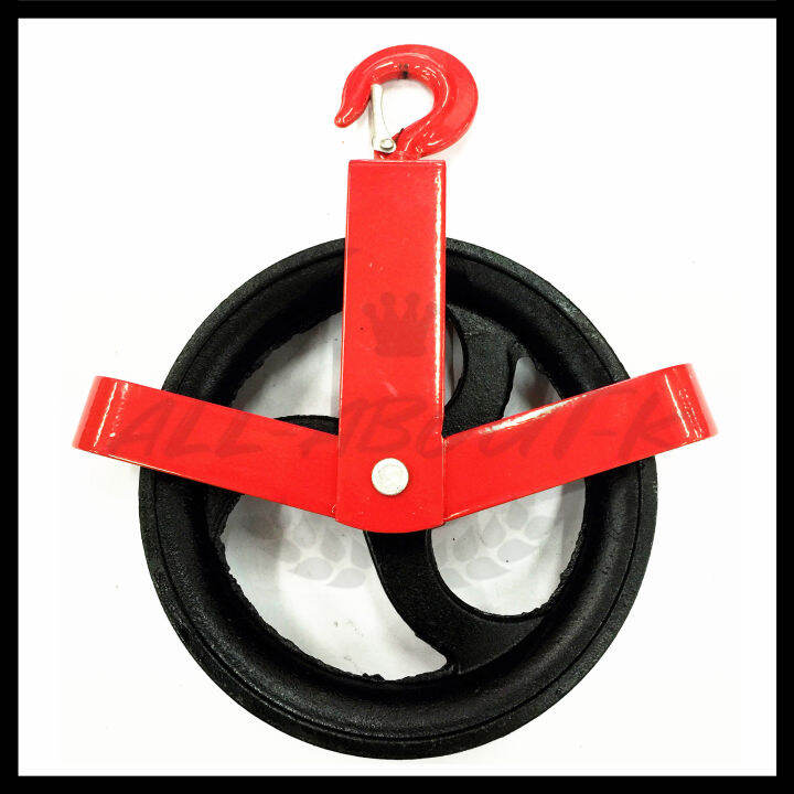 Single Wheel Sheave Pulley Rope /Pulley with forged hook/Rope Wheel ...