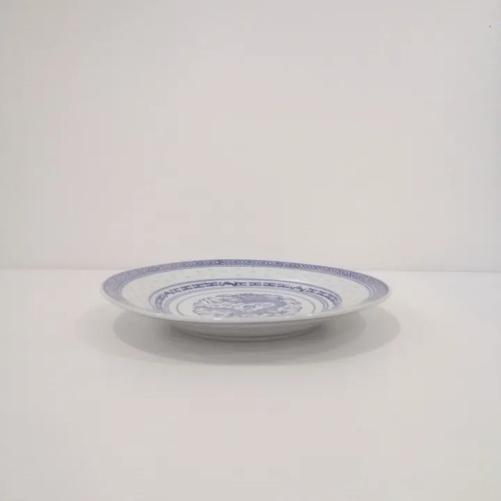 8" jing de zhen porcelain flat plate | Lazada