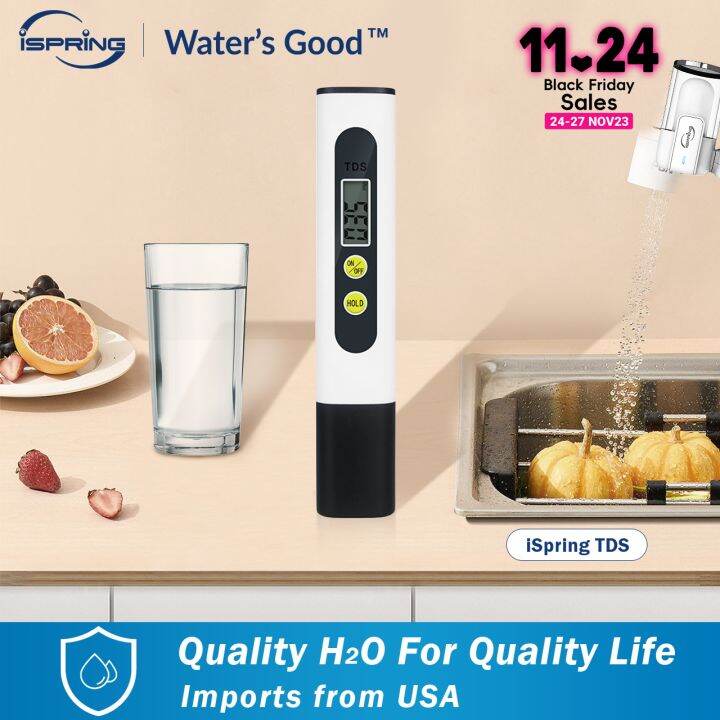 iSpring TDS-4 Water Quality Tester TDS Meter PH Acidometer Water ...