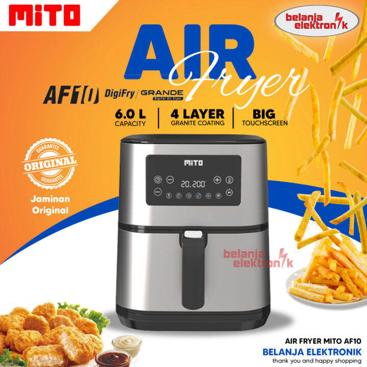 MITO GRANDE AIR FRYER DIGIFRY 6L PENGGORENG TANPA MINYAK | Lazada Indonesia