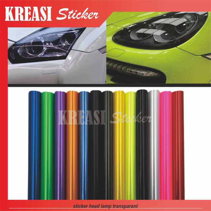 stiker skotlet hibrit variasi lampu mobil/sticker hybrid headlamp ...