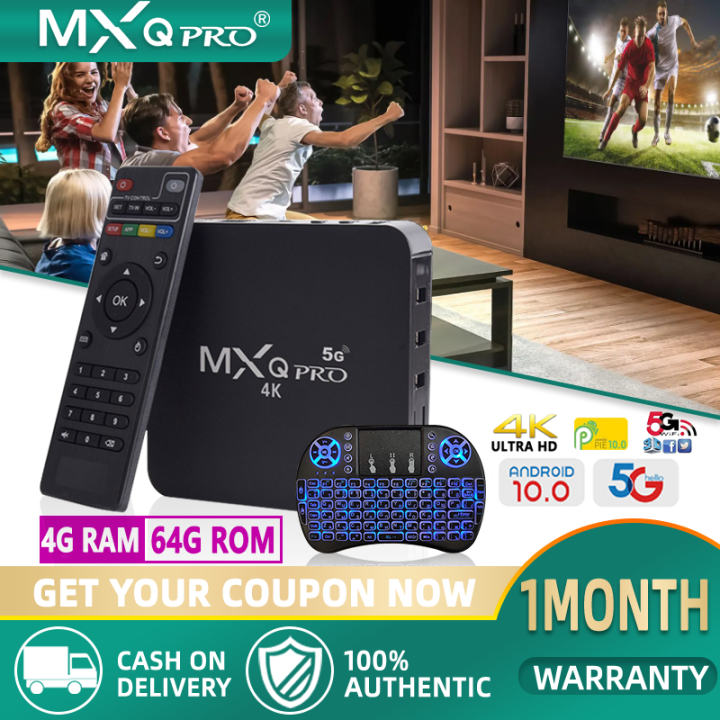 mxq pro 4k android tv 5g latest version 4G RAM 64G ROM mxq pro mxpro 8k ...