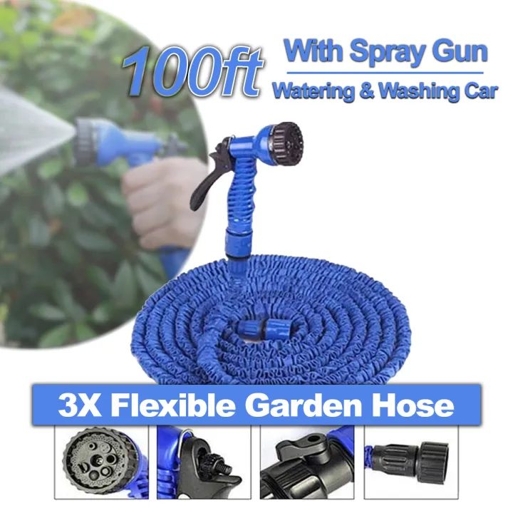 New Expandable Magic Hose 30m 100ft Expandable Flexible Plastic Hose ...