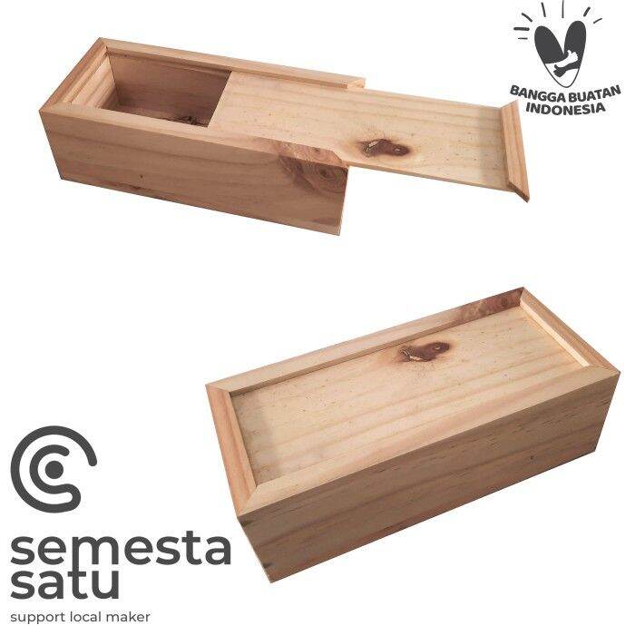 box kayu kotak kayu serbaguna slide box | Lazada Indonesia