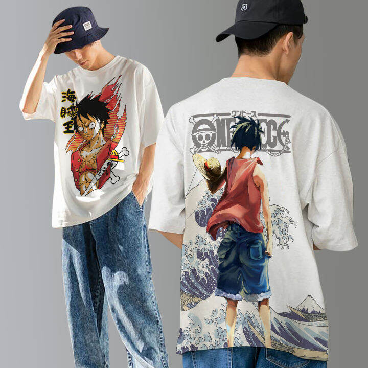 Anime Manga White T shirt back to Full back print Oversize casual ...