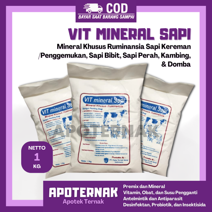 MINERAL SAPI VIT MINERAL 1 KG - MENGATASI KEKURANGAN MINERAL SAPI ...