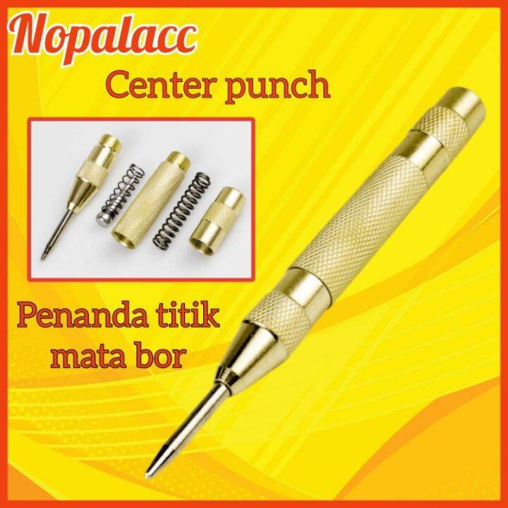 ALAT PENANDA TITIK BOR - AUTOMATIC CENTER PUNCH GOLDEN | Lazada Indonesia