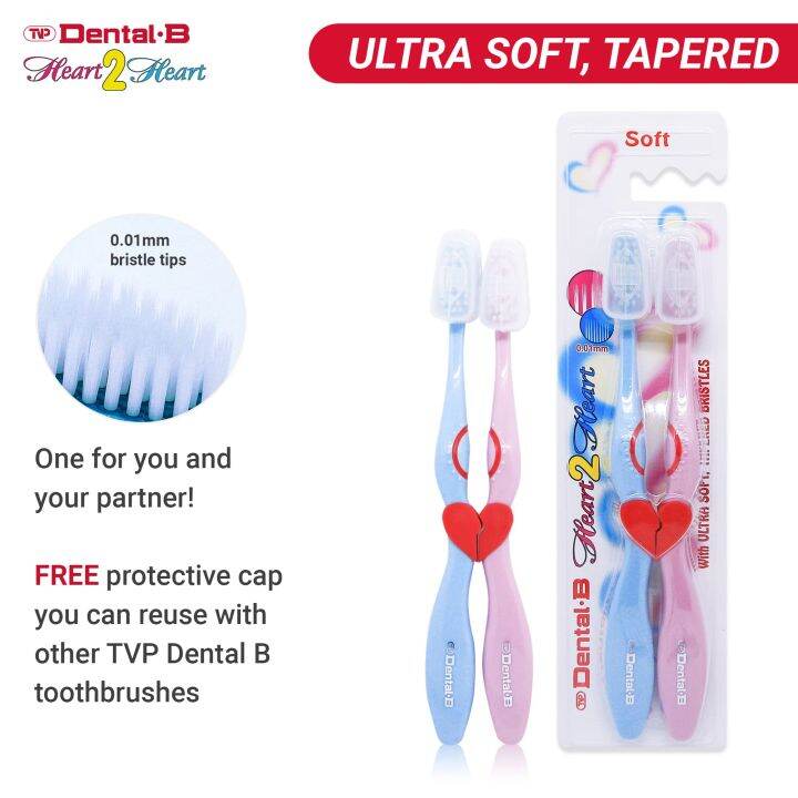 TVP Dental B HEART 2 HEART toothbrush | Lazada PH