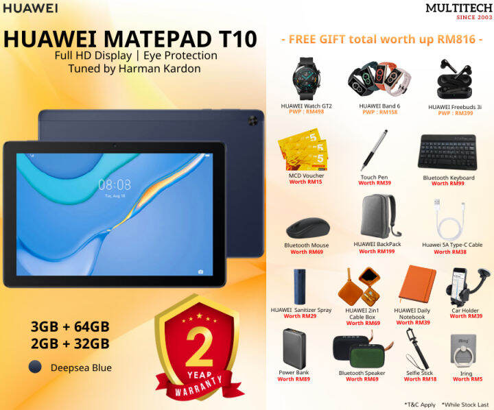HUAWEI T10 (2GB RAM+32GB MEMORY) WITY SEP SALES | Lazada