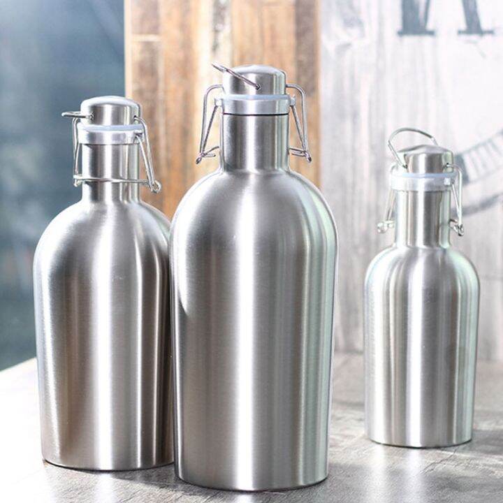 Healthy Beer Barrel Bottles Stainless Steel Wine Bottle Cooler Double ...