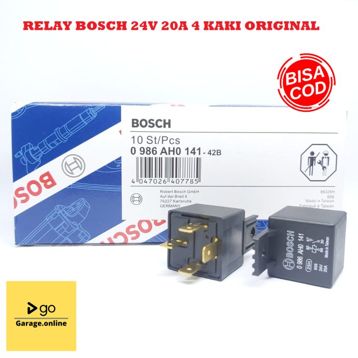 RELAY BOSCH KAKI 4 24V 20A 4 KAKI BOSCH ORIGINAL UNTUK TRUCK BUS ...