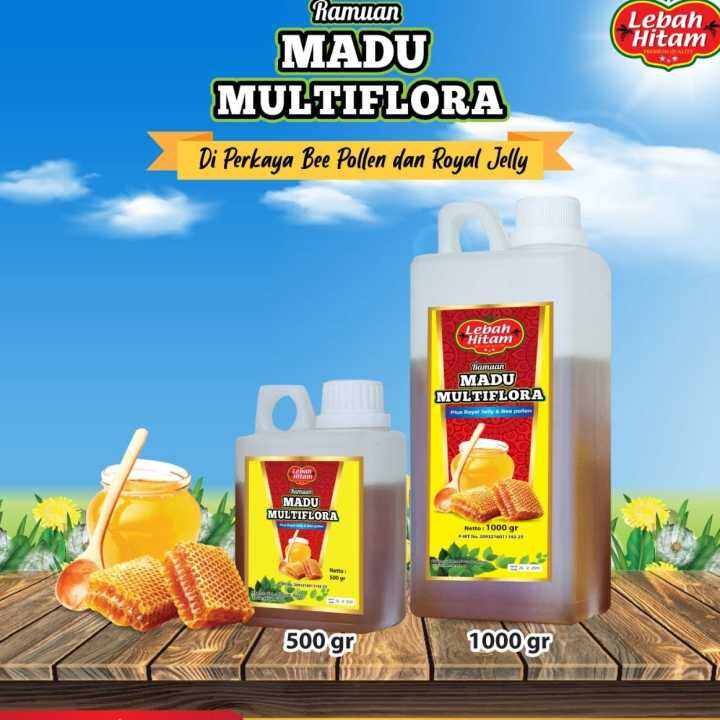 Lebah Hitam - Madu Asli Madu Multiflora Original - 1kg & 500gr Madu ...