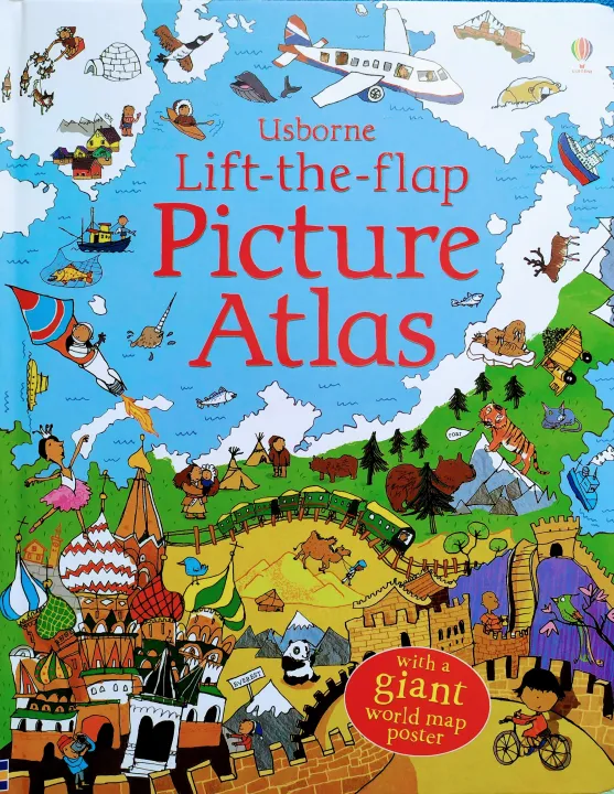 Enjoy Life >>> *Original* Usborne Lift the flap - Picture Atlas Hard ...