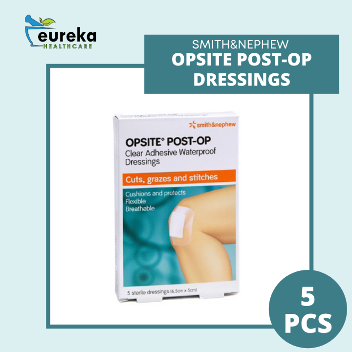 OPSITE POST-OP WATERPROOF DRESSING (6.5CM X 5CM) 5'S | Lazada