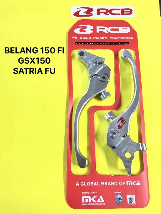 RACING BOY BRAKE LEVER S2 for BELANG 150 FI/ GSX 150/ SATRIA FU SILVER ...