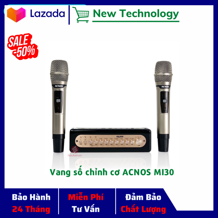 [ TẶNG BALO + HÀNG HOT ] Vang Cơ Mini Acnos Mi30 Micro Sóng UHF – Chỉnh Được 30 Kênh Tần Số ...