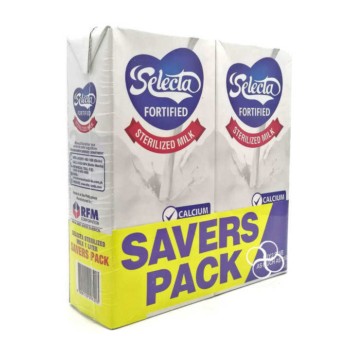 Selecta Sterilized Milk Savers Pack 2 x 1L | Lazada PH