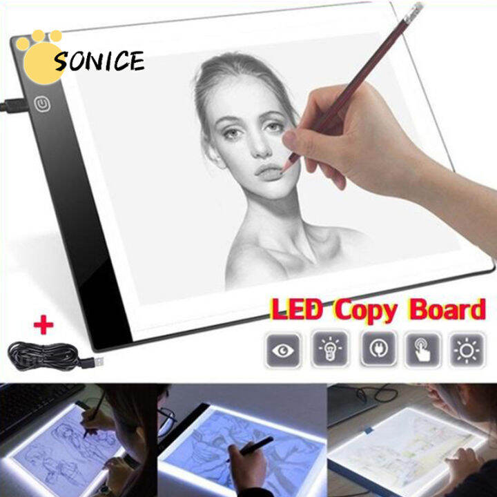 Sonice A3 A4 A5 Drawing Tablet Digital Graphics Pad USB LED Light Box ...