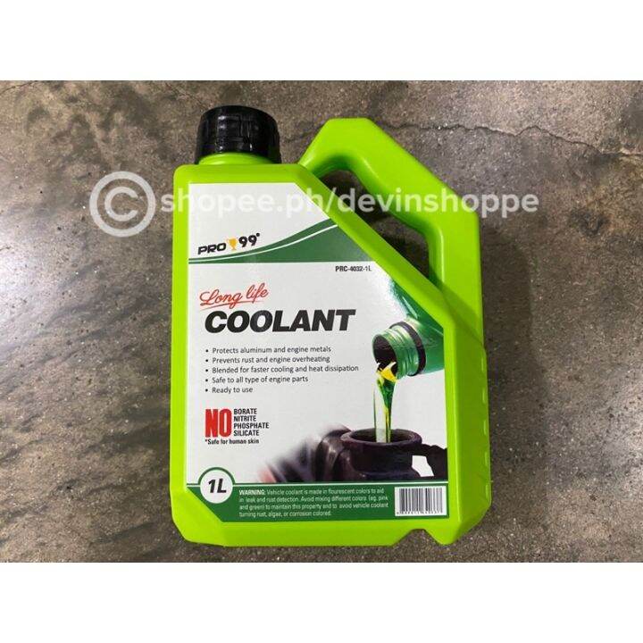 ☸Pro 99 Long Life Coolant Green 1 Liter | Lazada PH
