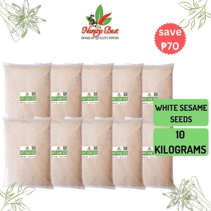 NanaysBest White Sesame Seeds 10 Kilo - 10000 grams | Lazada PH