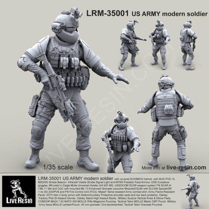 1/35 US ARMY modern soldier # 1, Resin Model Soldier figure GK, Modern ...