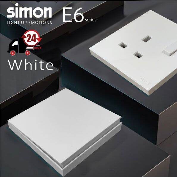 SIMON[European Brand] E6 Series White Switch / Switches & Socket Outlet ...