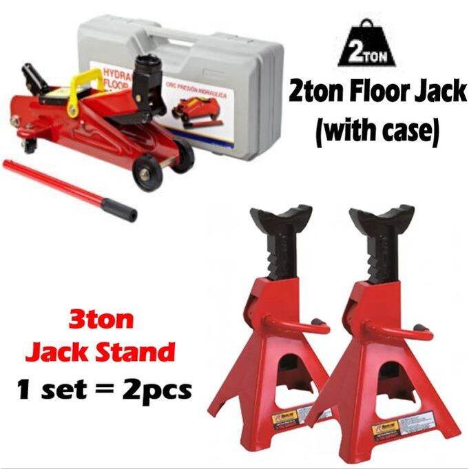 JACK STAND 3TON FLOOR JACK BUKA TAYAR PORTABLE FLOOR JACK 2TON 8-32MM ...