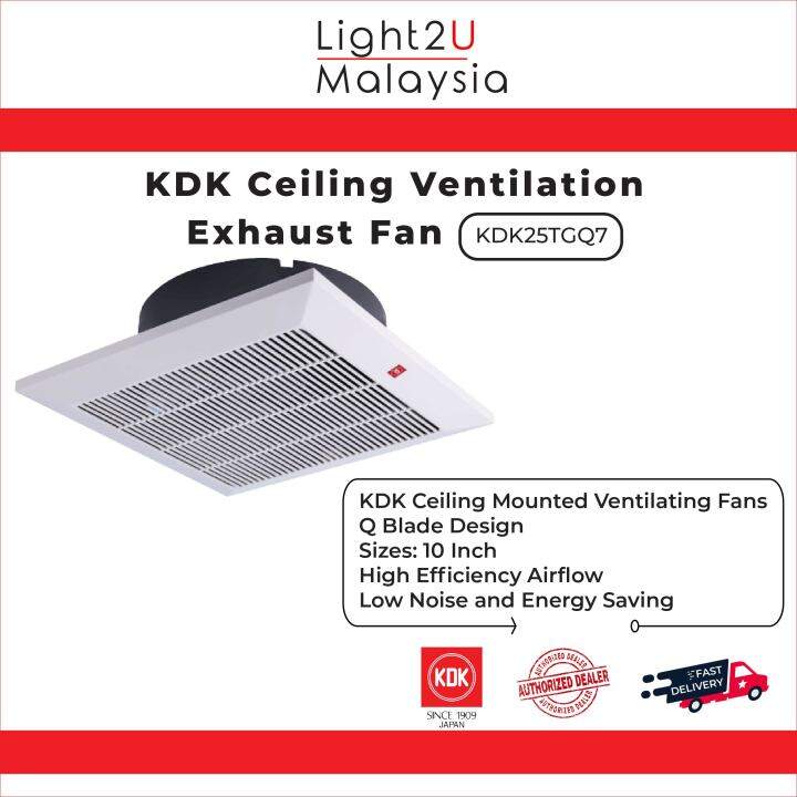 KDK 25TGQ 10" CEILING EXHAUST FAN | Lazada