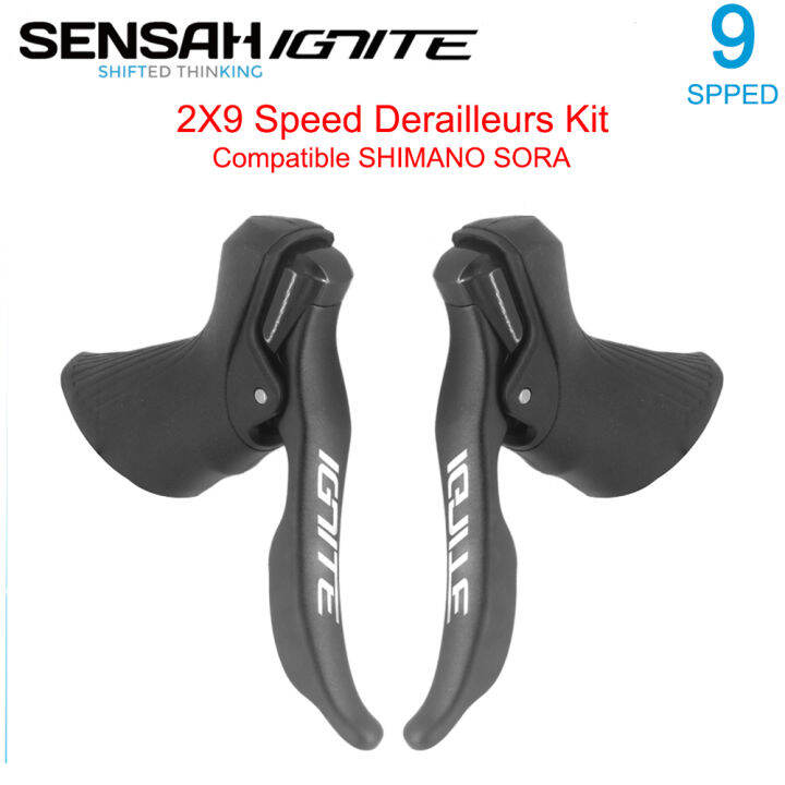 SENSAH IGNITE Road Bike 2X9 Speed Shifter ke Lever Groupset for 18S 18V ...