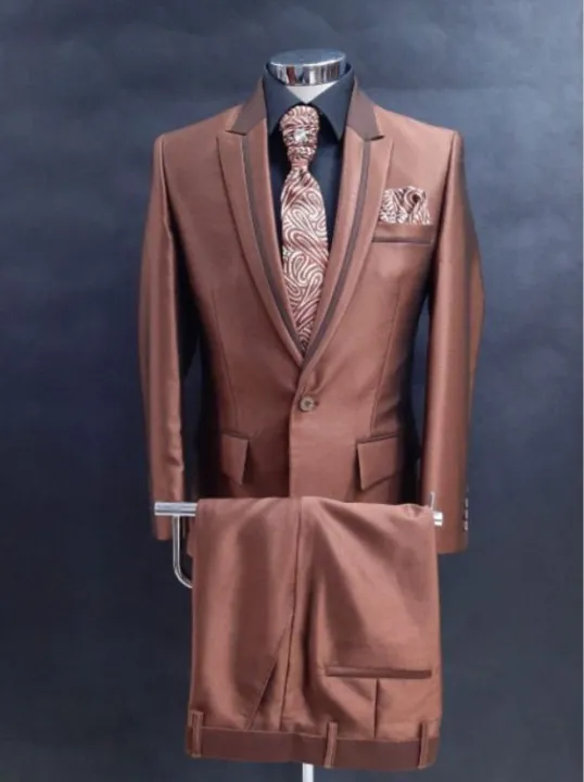 Jas wedding coklat /Jas celana coklat tembaga / Jas coklat/ Jas ...