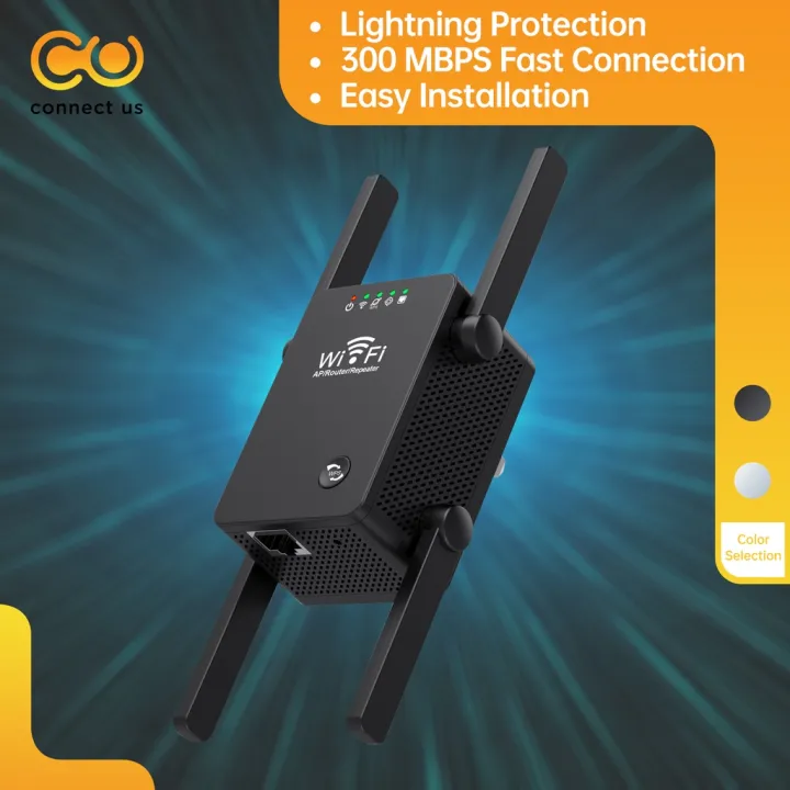 WiFi Repeater Pro 2.4G 300Mbps Network Router Extender Repeater Pro 4 ...