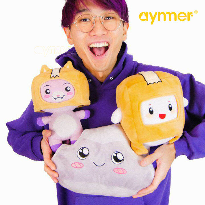 【AYNMER】Lankybox Plush Toy Rocky Removable Cartoon Robot Soft Toy Plush ...