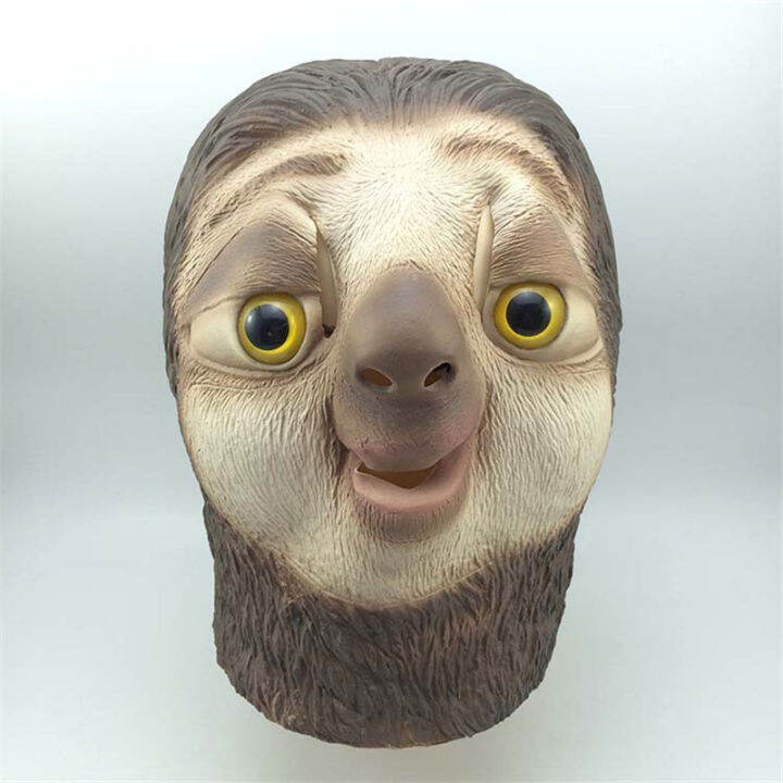 Zootopia Sloth Adult Masks Flash Latex Full Head Mask Halloween Party ...