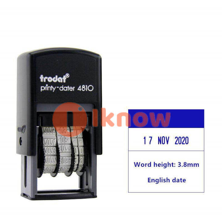 RORUX I know Trodat Printy Dater 4810 Self Inking Date Stamp English ...