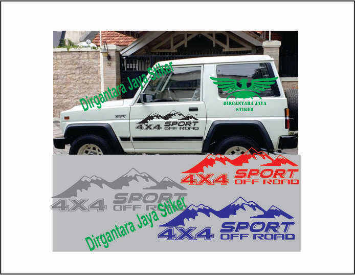 STIKER MOBIL STICKER MOBIL JEEP 4X4 OFFROAD STIKER MOUNTAIN PEGUNUNGAN ...