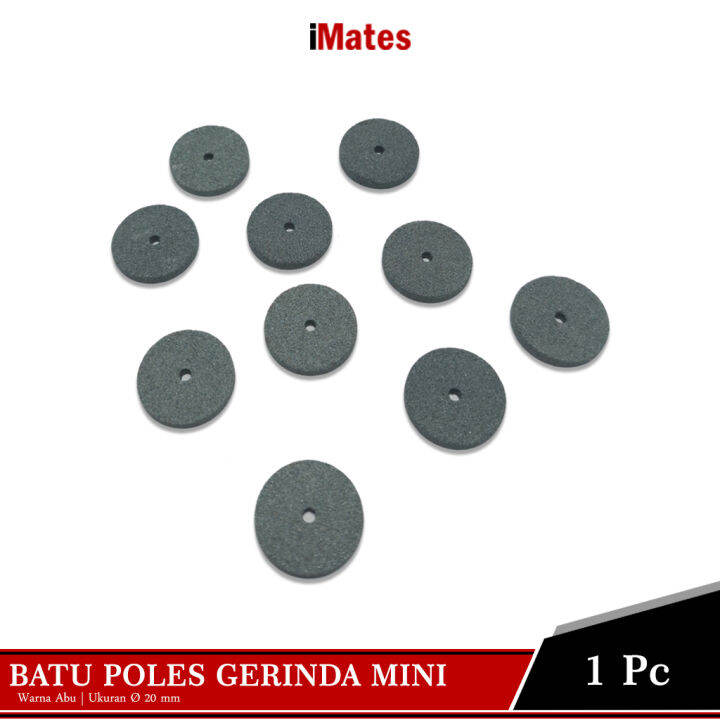 Mata Batu Mini Poles Asah / Batu Poles Gerinda Mini 20 mm Abu | Lazada ...
