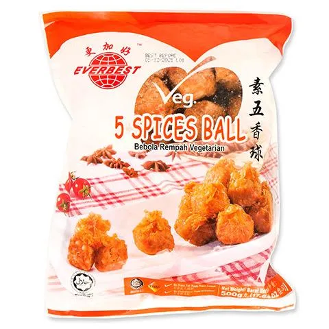 Everbest, Vegetarian Frozen 5 Spices Ball (500g) 更加好冷凍五香球 | Lazada