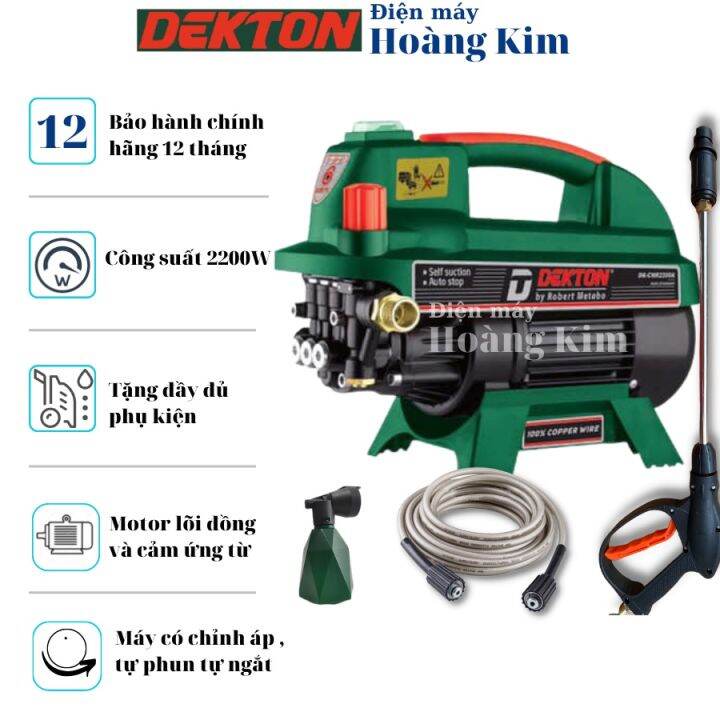 [EDON] MÁY RỬA XE DEKTON 2200 CÓ CHỈNH ÁP | Lazada.vn